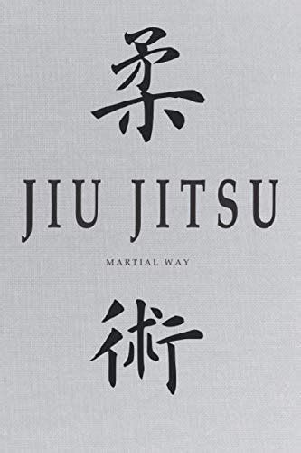 Martial Way Jiu Jitsu Traditional Calligraphy Light Gray Canvas