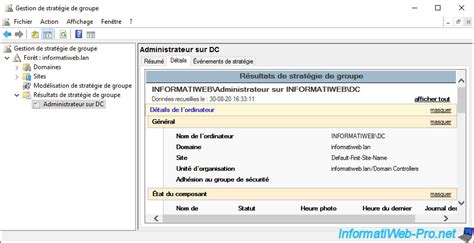 generate a resultant set of policy rsop from a domain controller with
