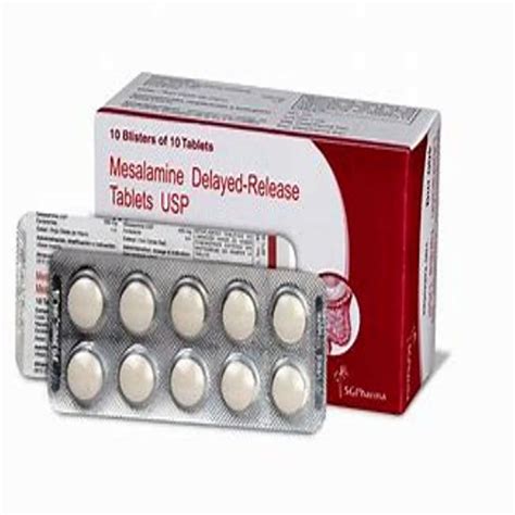 400mg Mesalamine Tablets At Rs 2200 Stripe Mesalamine Tablets In Mumbai Id 2854234920312