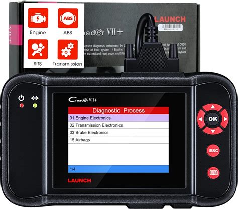 Launch X431 Creader Vii Car Code Reader Eobd Obd2 Scanner Scan Tool Testing Engine