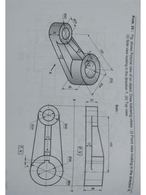 Orthographic Projection Questions And Answers Pdf