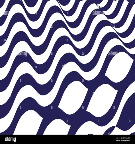 Optical Illusion Abstract Background Striped Wavy Distorted Texture For Design Twisted Line