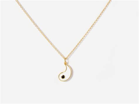 Yin Yang Friendship Enamel Necklaces In 14k Gold Over Silver Little Sky Stone
