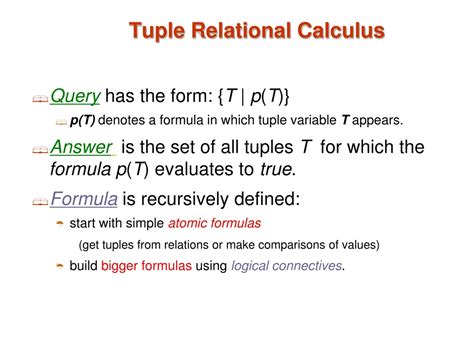 PPT Tuple Relational Calculus Concepts And Queries PowerPoint Presentation ID 9100895