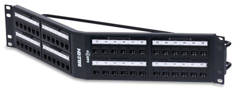 Belden Cat6 Revconnect Angled Pp 48p Cat6 Revconnect Angled Patch Panel 48 Port