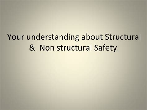 Structural And Non Strutural Mitigation