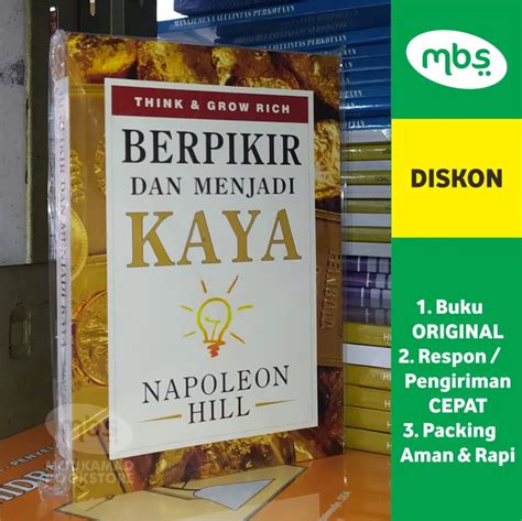 BUKU BERPIKIR DAN MENJADI KAYA Napoleon Hill Lazada Indonesia