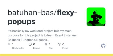 Github Batuhan Basflexy Popups Its Basically My Weekend Project