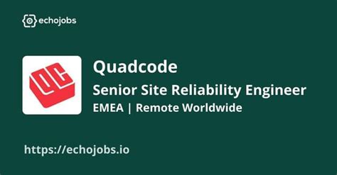 Quadcode Is Hiring Senior Site Reliability Engineer Emea Remote Worldwide Remote Europe