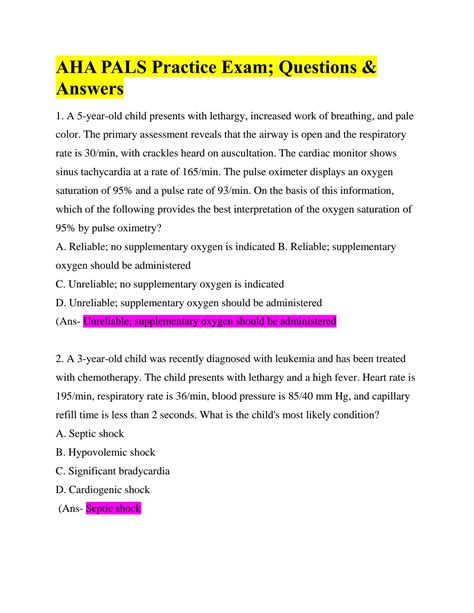 SOLUTION Aha Pals Practice Exam Studypool