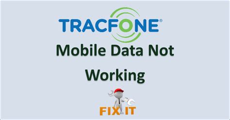 How To Fix Tracfone Mobile Data Not Working Networkbuildz