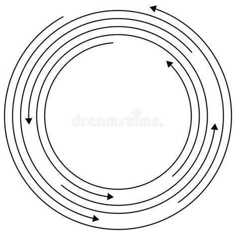 Circular Arrows For Twist And Rotation