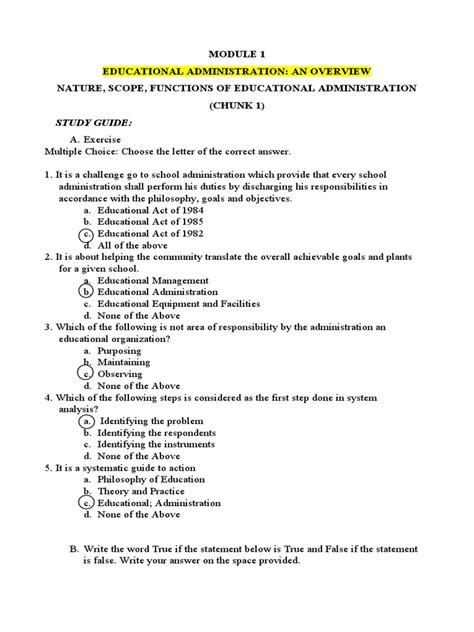 Module Review For Practicum In Educational Administration Pdf Leadership Mentorship