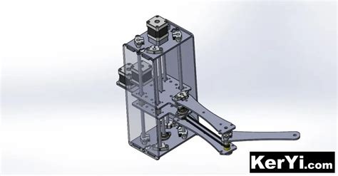 Scara Robot Arm机械臂机构3d图纸 Solidworks设计 佩奥作品展示