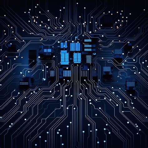 Premium Photo Circuit Board Background With Abstract Technology Chip Processor Central