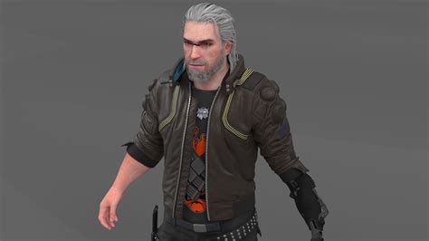 3d Cyberpunk 2077 Geralt Character 3d Molier International