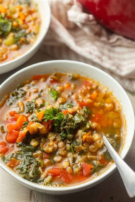 Lentil Kale Soup Connoisseurus Veg
