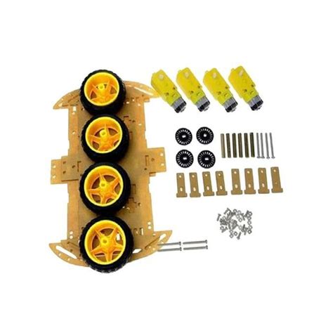 Arduino Chassi Robot 4 Roues 4 Moteurs Prix Tunisie Pricetn