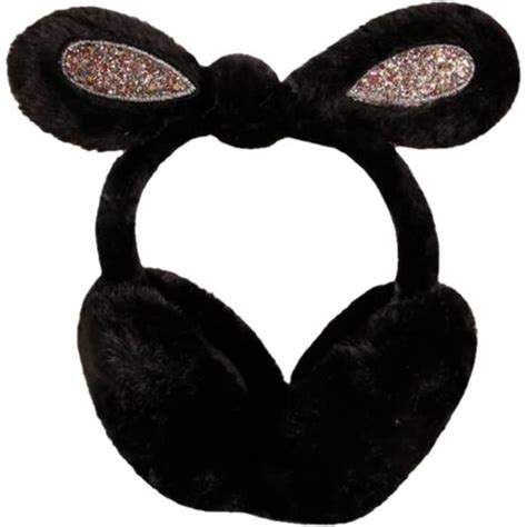 Hiver Chaud Cache Oreilles Dessin Animé Nœud Mignon Oreilles De Lapin