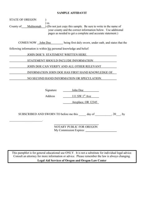 Vehicle Affidavit Of Correction Form