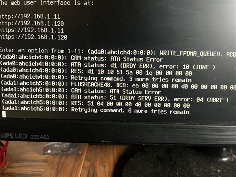 getting a strange error what could it be related to r truenas