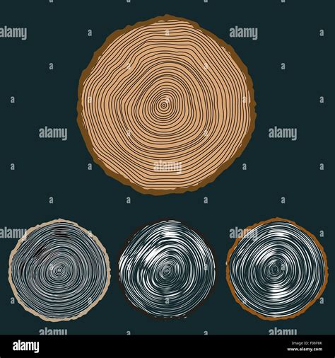 Vector Conceptual Background With Tree Rings Stock Vector Image Art