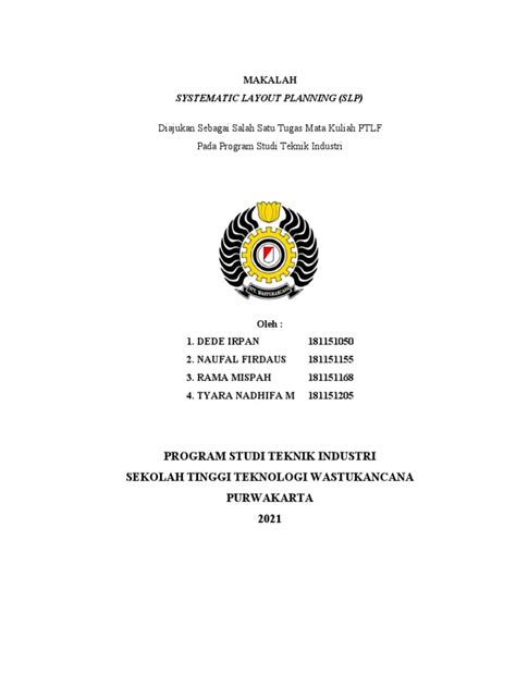 makalah systematic layout planning slp pdf