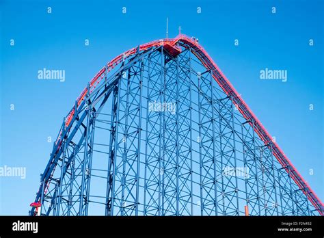 Blackpool Pleasure Beach And Big Dipper Scary Ride Amusementlancashire