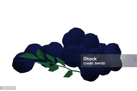 다각형 블루 벡터 블루베리 아트 열매와 녹색 잎 격리된 다각형 블루베리 그림 요소입니다 벡터 원시 블루 베리입니다 영양과 비타민이 풍부한 익은 과일 3d 건강한 생활방식에