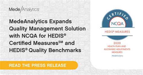 Medeanalytics Expands Quality Management Solution With Ncqa For Hedis