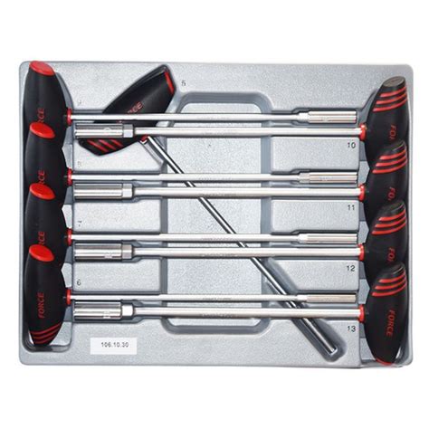 Force 2095 9pc Pegangan T Driver Mur Hex Eezee