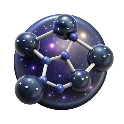 Cosmic Molecular Structure 3d Illustration 55777563 Png