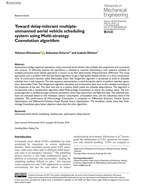 PDF Toward Delay Tolerant Multiple Unmanned Aerial Vehicle Scheduling