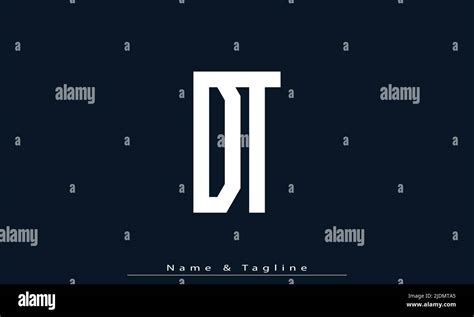 Alphabet Letters Initials Monogram Logo Dt Td Stock Vector Image