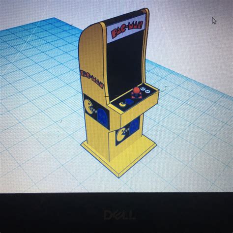 3d Printable Mini Pac Man Arcade Machine By Gabe
