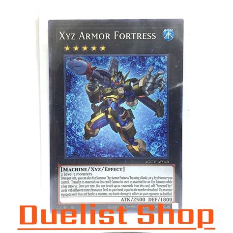 Xyz Armor Fortress N Monster Water Rank Machine Xyz Effect AGOV AE Yukio Card Set Yu Gi