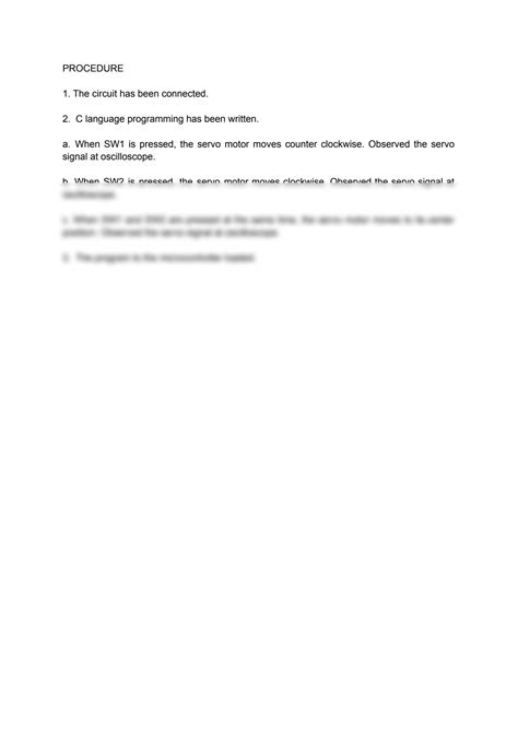 SOLUTION Lab Basic Servo Motor Controlling Studypool