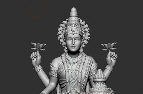 Stl File Goddess Lakshmi 🛕・3d Printing Design To Download・cults