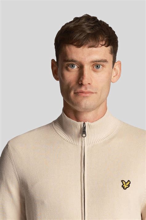 Lyle & Scott vest met logo beige | Union River