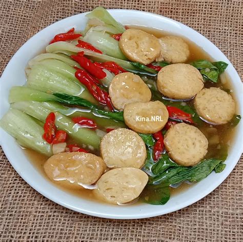 Resep Pakcoy Tofu Saus Tiram Dari Kinanrl