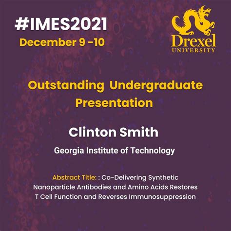 Clinton Smith On Linkedin I Am Happy To Share That My Presentation At Last Weeks Immune