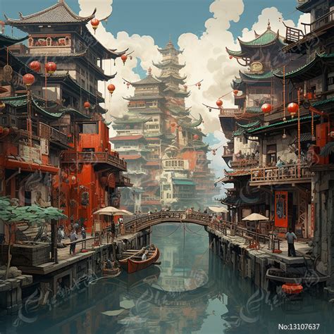 古风建筑AI图片下载 红动中国