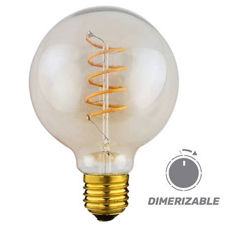 Foco Led G125 Filamento E27 4w 2500k Ambar Ledex