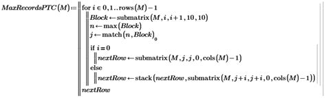 Solved Extracting Rows From A Matrix Of Results Ptc Community