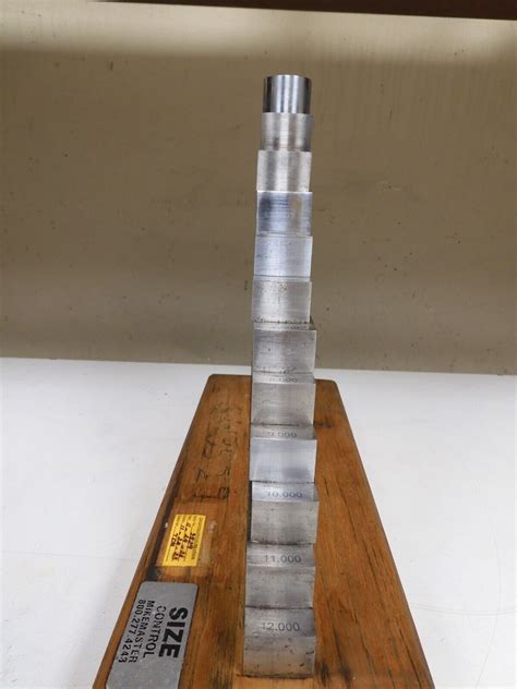 Size Control Mikemaster Micrometer Calibrator Standard 1 12 Pj78 Bullseye Calibration