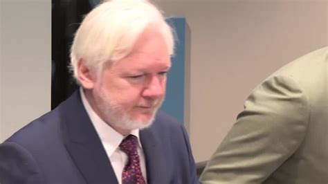 Wikileaks Assange Makes First Public Appearance After Being Freed
