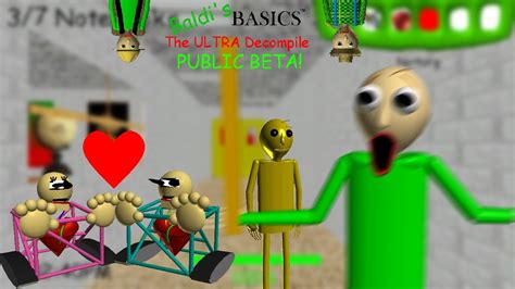 all endings baldi s basics the ultra decompile baldi s basics mod and decompile gameplay