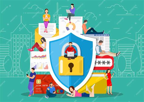 Premium Vector Data Protection Concept