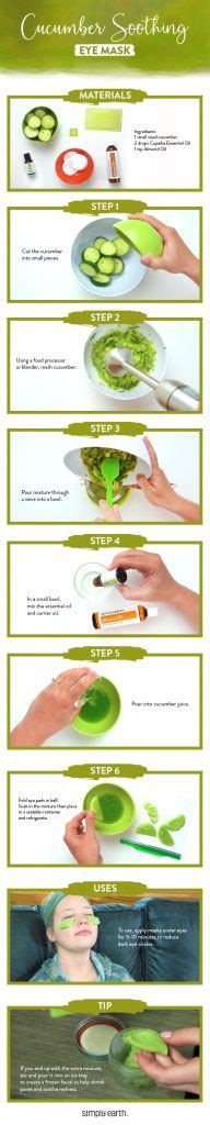 Defeat Dark Circles Cucumber Eye Mask Using Essential Oils