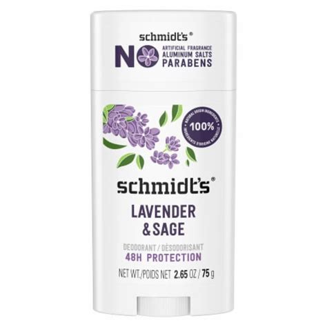 Schmidts Womens And Mens Aluminum Free Vegan Deodorant Stick Lavender